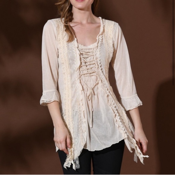 Pretty Angel | Tops | Pretty Angel Slenderizing Tunic Top Sz M Bohemian ...